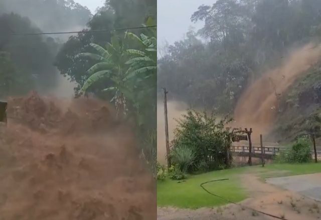 Chuva forte deixa região serrana do RJ em alerta; cascata de água ... Chuva forte deixa região serrana do RJ em alerta; cascata de água ...